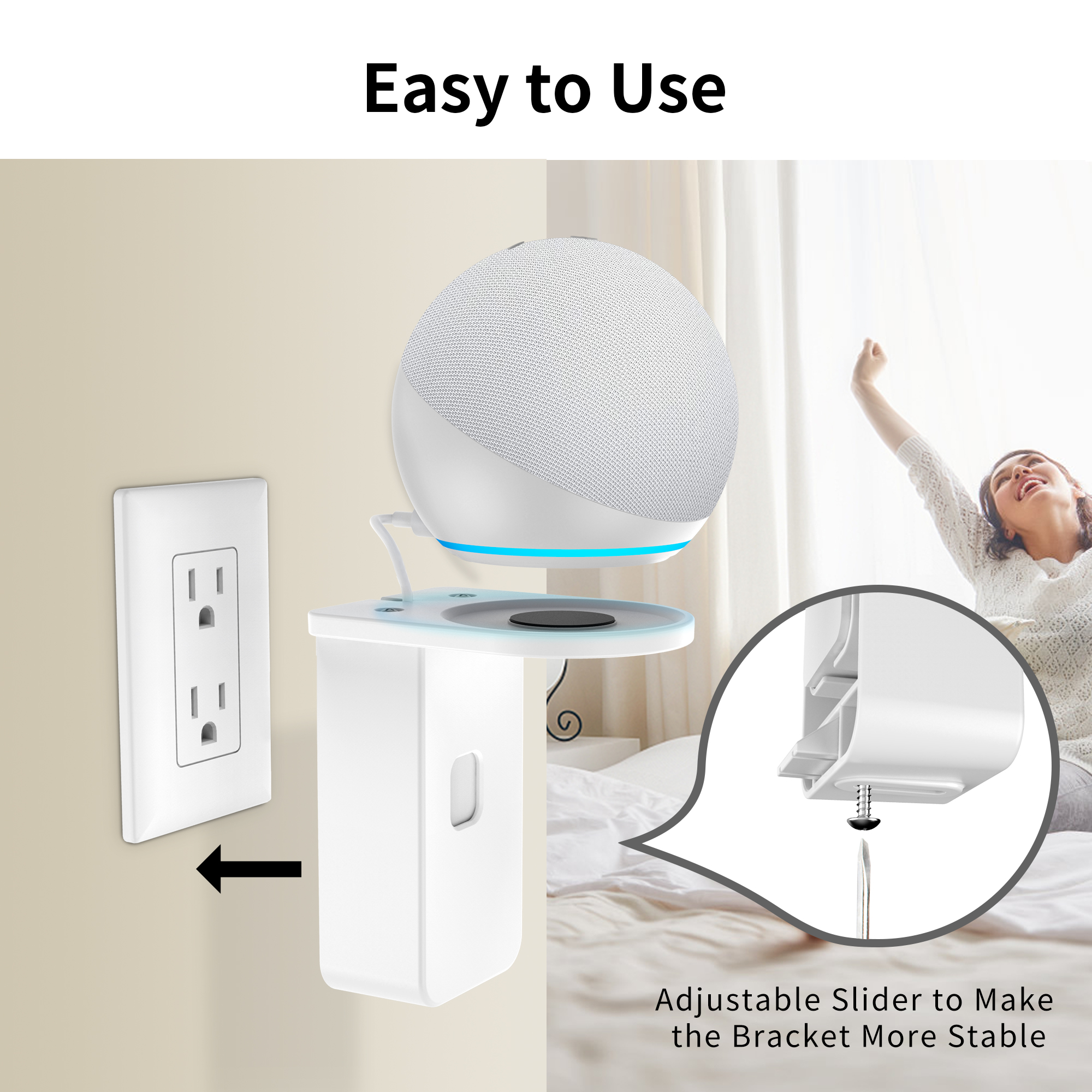 【Unlimited reLurchase】Homemount Outlet Wall Mount Stand For Echo Pop ...
