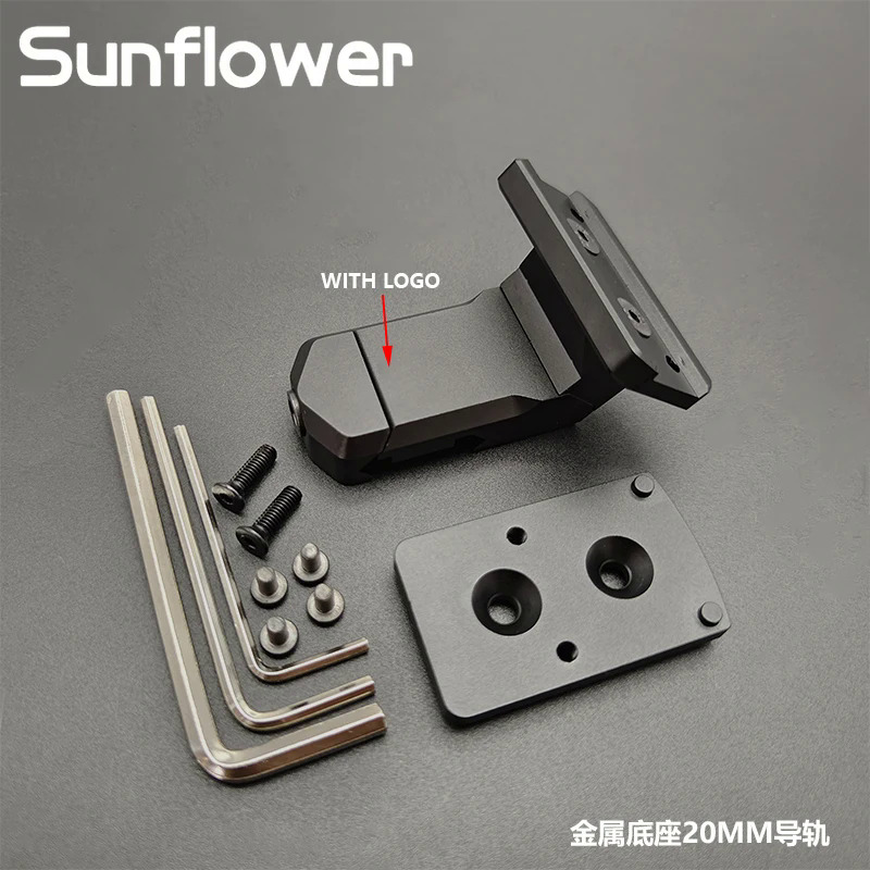 Tactical 45 Degree Offset Optic Mount Scout Weapon Metal Accessories ...