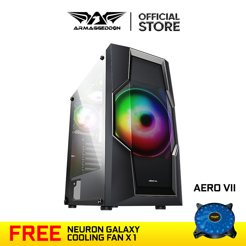 Armaggeddon AERO VII ATX Gaming PC Chassis with Mesh Front Panel Design ...