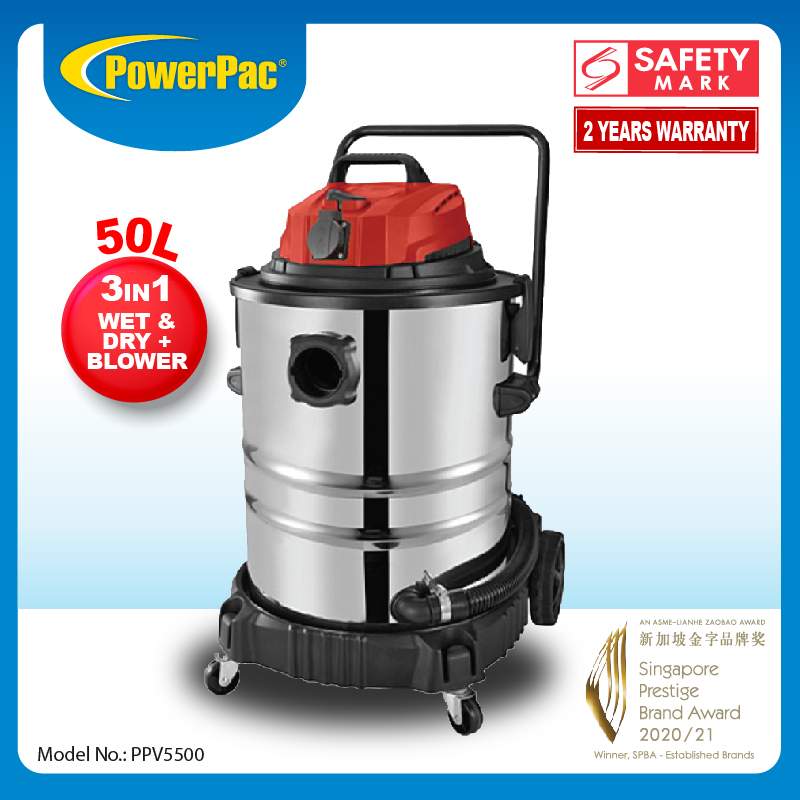 PowerPac Wet & Dry Vacuum Cleaner , Vacuum With Blower, Powerful Vacuum ...