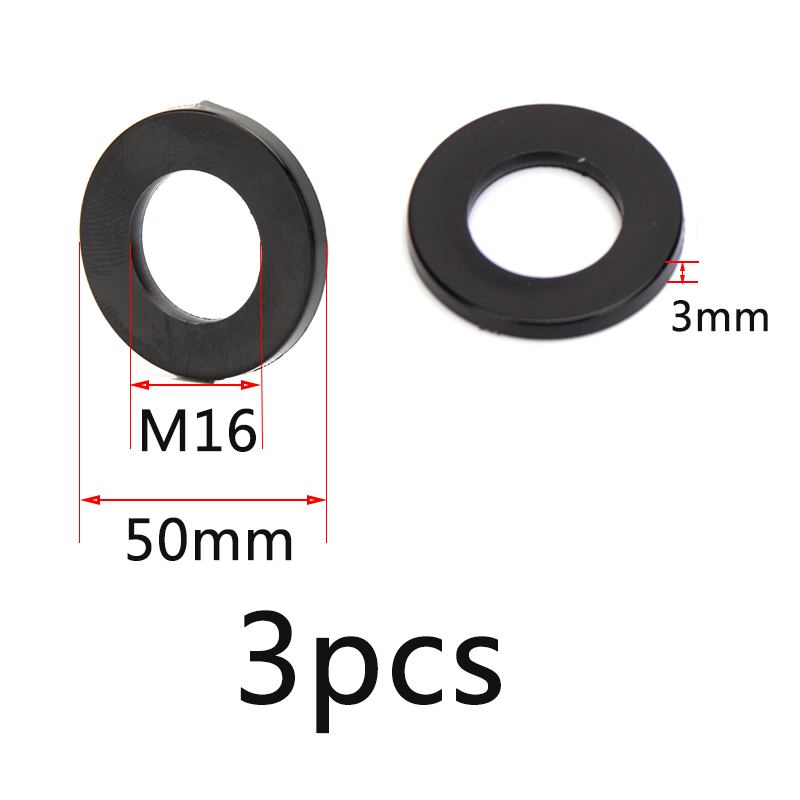 Black Nylon Washer Flat Gasket M2 M3 M4 M5 M6 M8 M10 M12 M14 M16 M18 ...