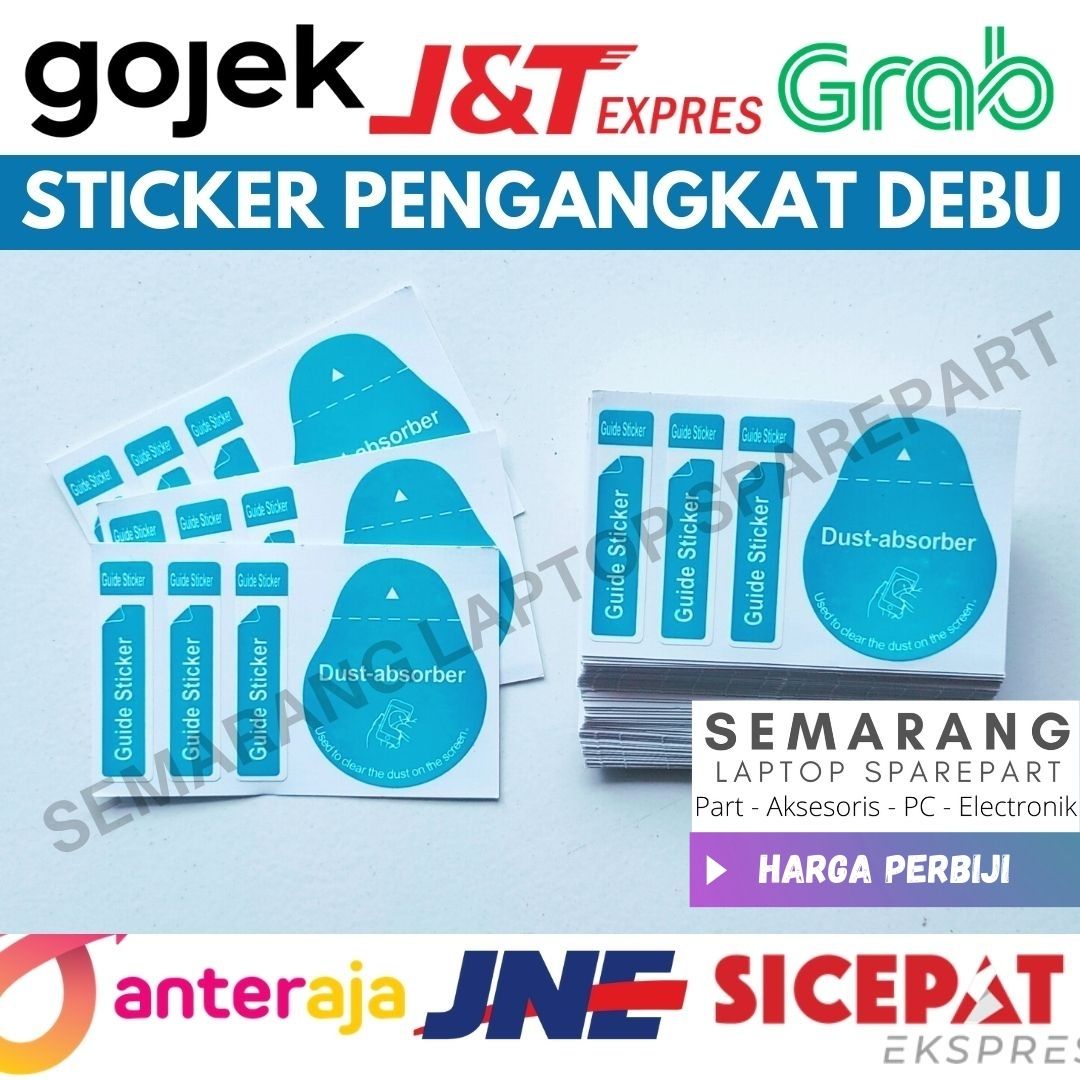 DUST ABSORBER Stiker Pengangkat Debu Anti Sticker Pembersih Layar Lcd ...
