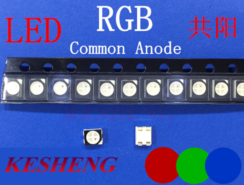 【GlobalTrendz】Wholesale 100pcs RGB POWER TOP 1210 3528 SMD SMT PLCC-2 ...