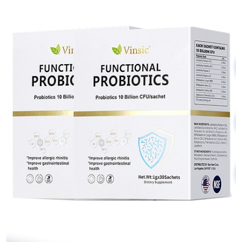 Vinsic Nasal Probiotics - 30 Sachets, Alleviate Nasal Allergies, Ease ...