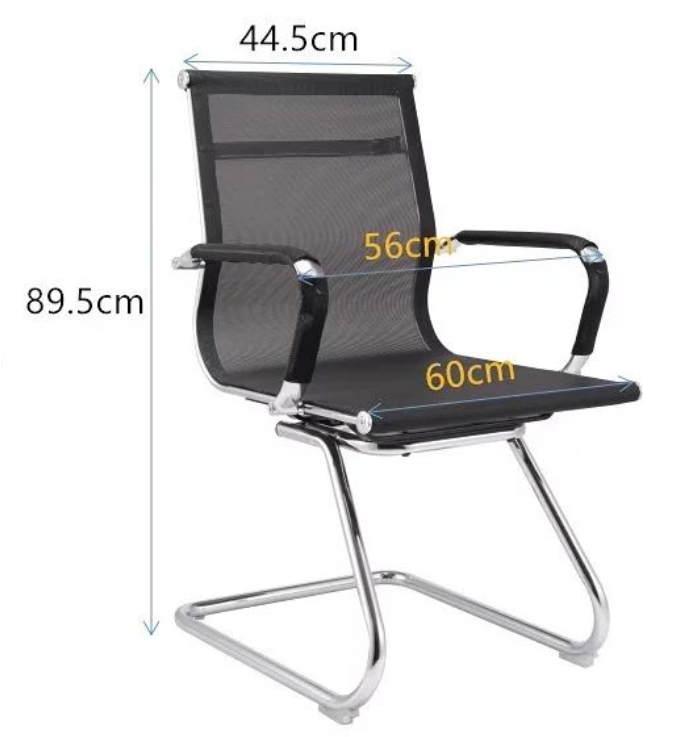 BLACK MESH VISITOR CHAIR/NET BACK OFFICE CHAIR CONFERENCE CHAIR | Daraz.lk