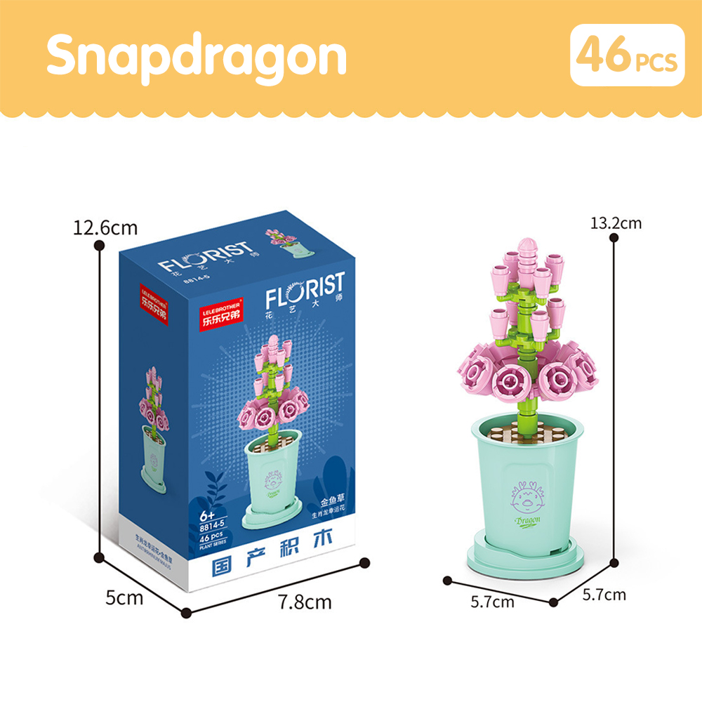 Payoe Nano Block Mainan Edukasi DIY Florist Tanaman Pot Bunga Series ...