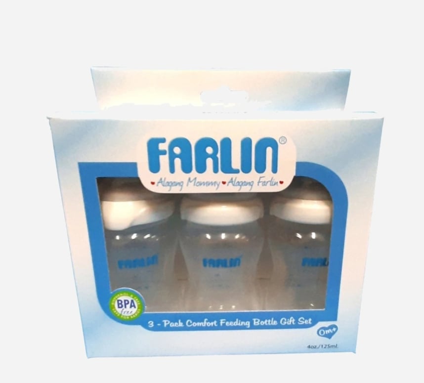FARLIN Feeding Bottle Pack of 3 ( 2oz / 4oz / 8oz ) * SOLD PER BOX ...