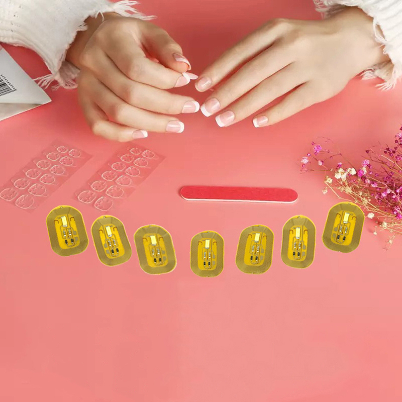 1Pcs DIY NFC Flash Nail Paste LED Bare Chip Smart Luminous Light ...