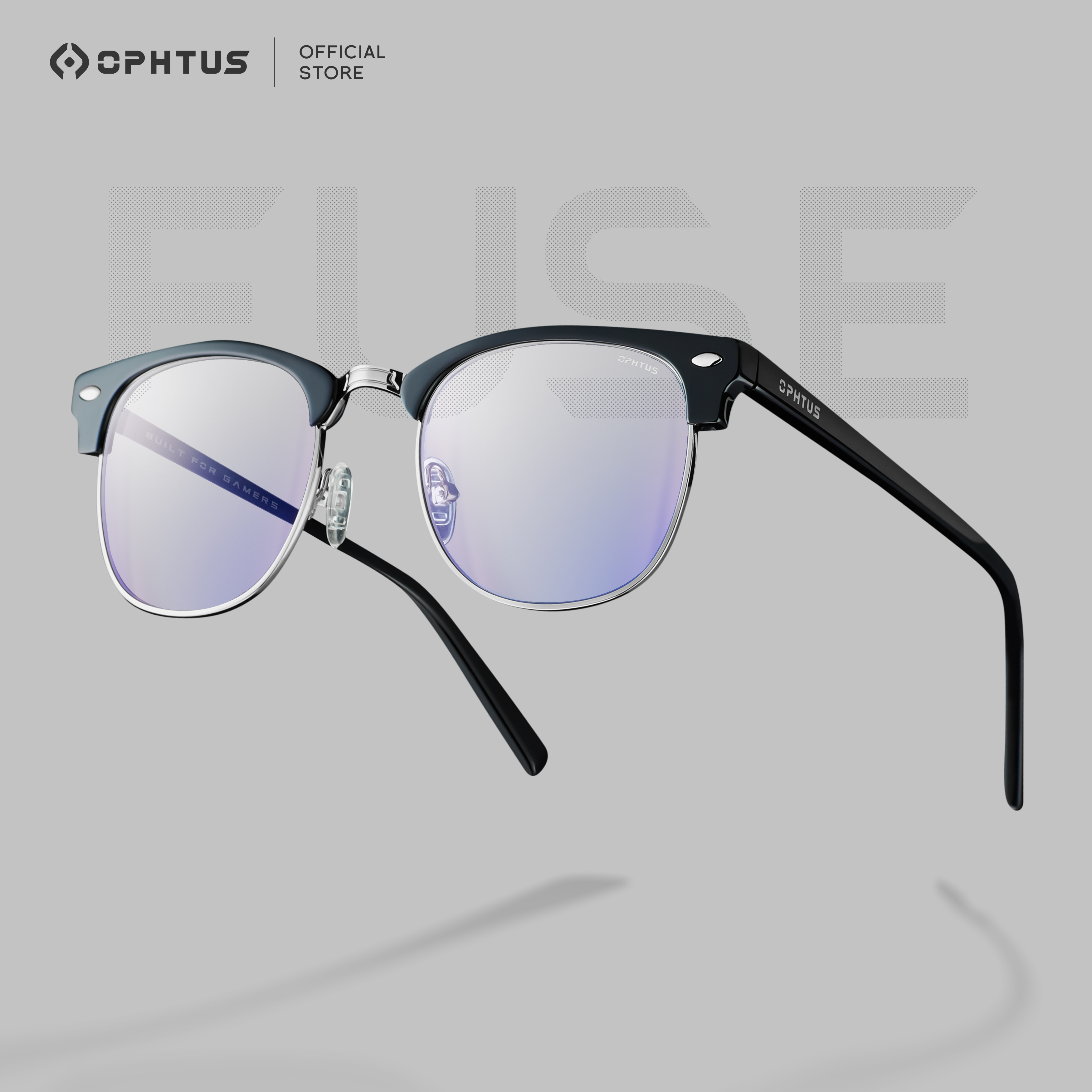 Ophtus แว่นกรองแสงสำหรับเกมเมอร์ รุ่น Phantom เลนส์ RetinaX Clear - OPHTUS Flagship Store - ThaiPick