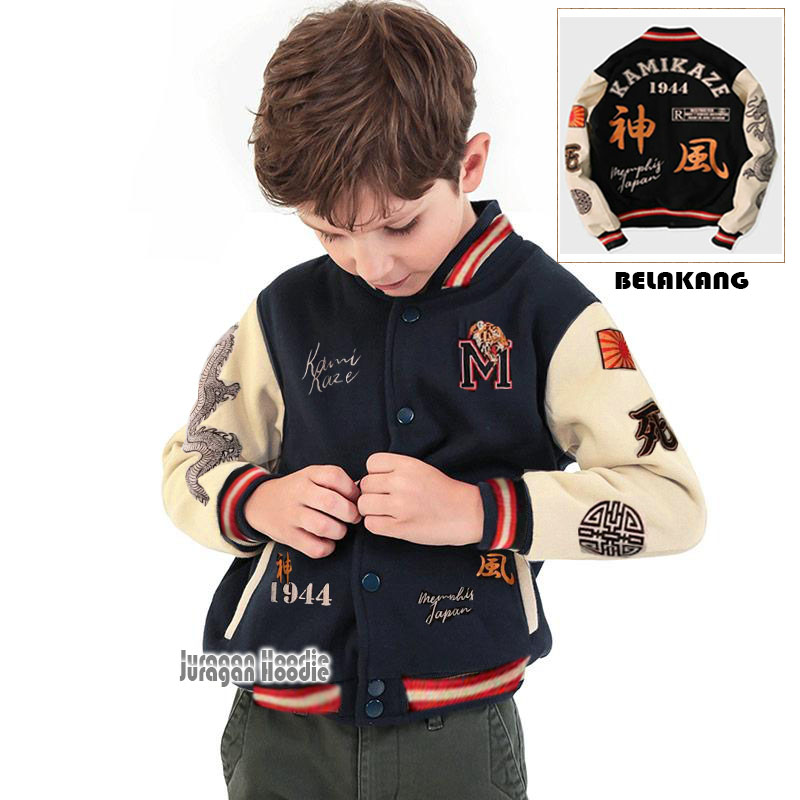 Varsity Jacket Anak Dewasa - Jaket Baseball Varsity Kamikaze Laki Laki ...