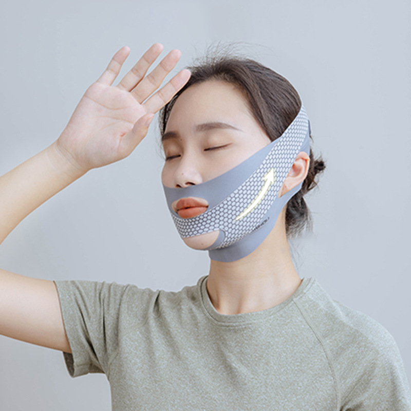 Face-Lift With Sleep Face V Shaper Facial Slimming Bandage Relaxation ...