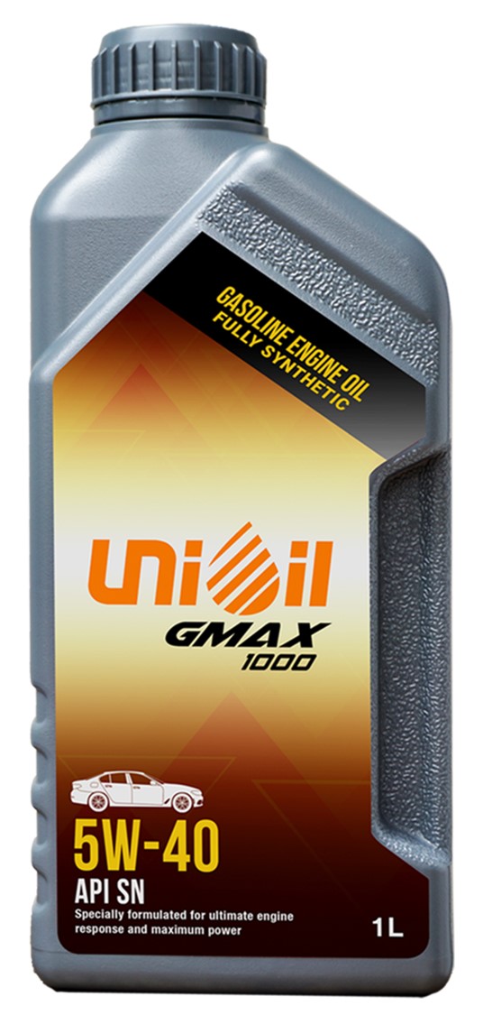 Unioil Gmax 1000 SN 5W-40 Fully Synthetic Gasoline Engine Oil (1L ...