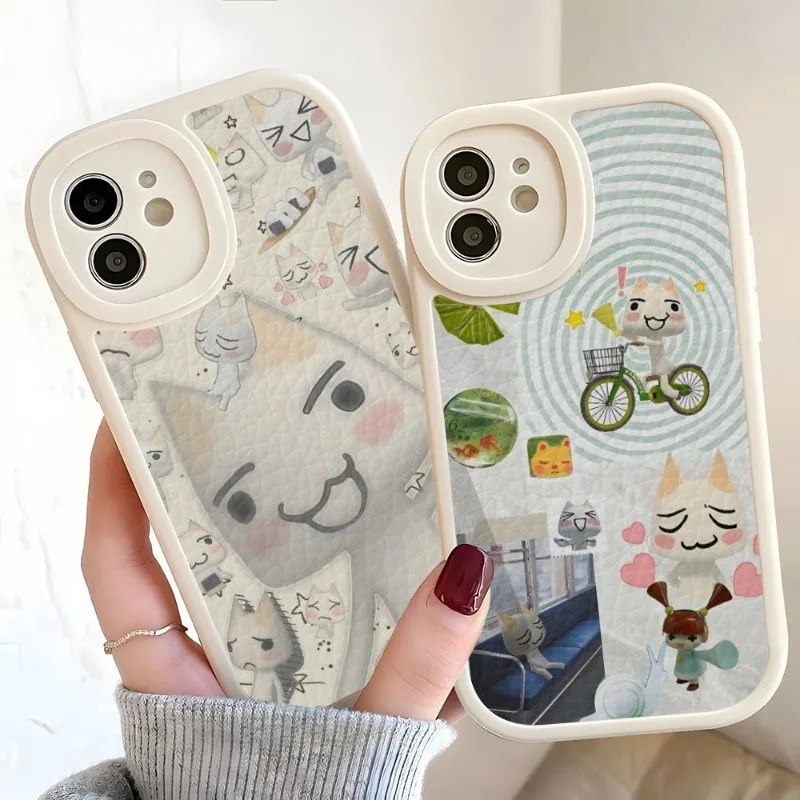 INS Cute Toro Inoue Cat Phone Case For Iphone 15 14 13 12 Pro Max 11 ...