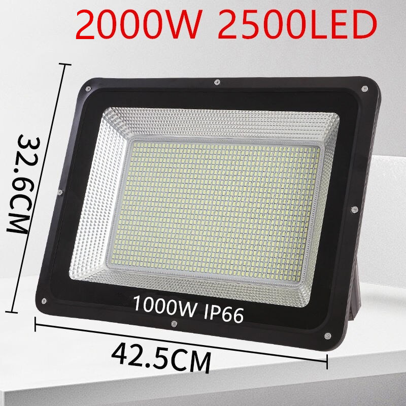สปอตไลท์ ไฟสว่าง Spotlight LED 2000W 2500LED AC 220V (ใช้ไฟบ้าน220V ...