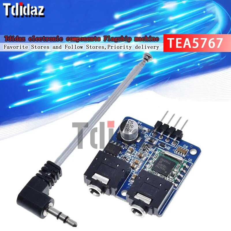 Tea5767 Fm Stereo Radio Module For Arduino 76 108mhz With Free Antenna