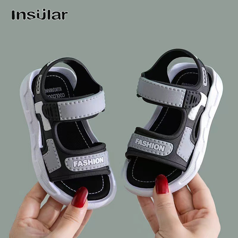 YAZHOULONG Childrens girls sandals Korean style soft sole anti-slip ...