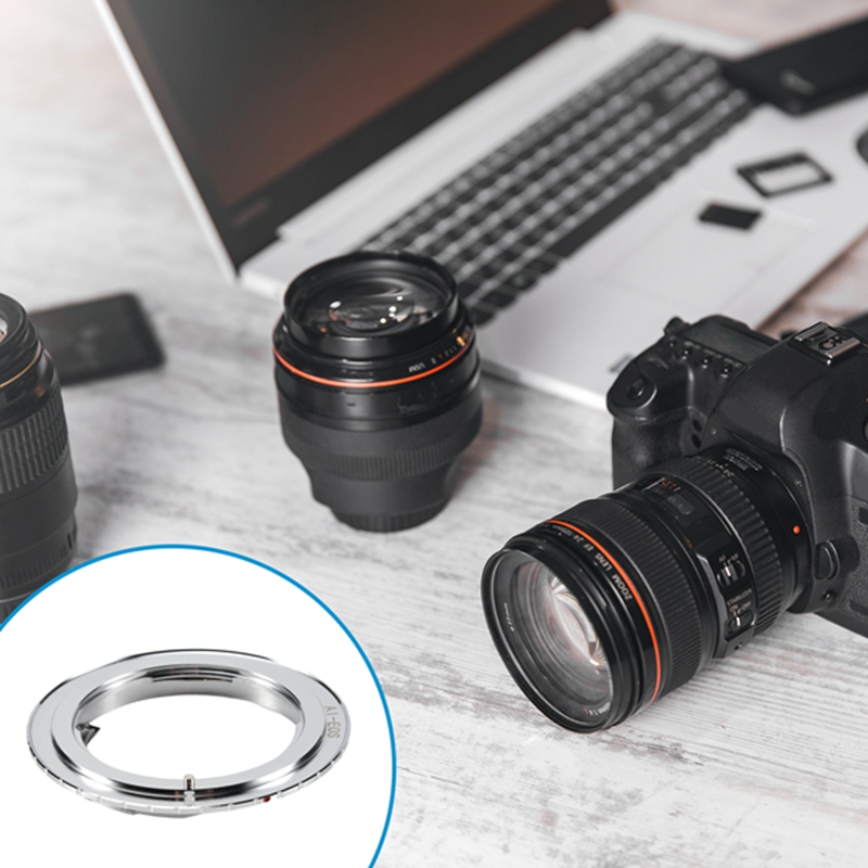 AF Confirm Lens Adapter For Nikon F AI AIS Lens to Canon EOS EF 5D 7D ...