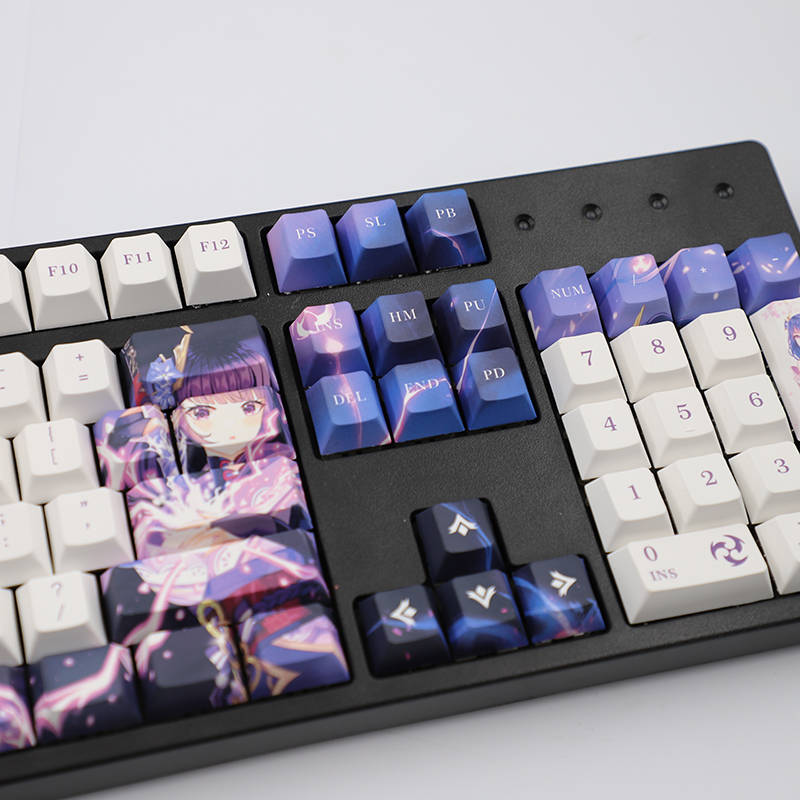 137 คีย์ Genshin Impact RAIDEN SHOGUN Keycaps Dye-Sublimation PBT ...