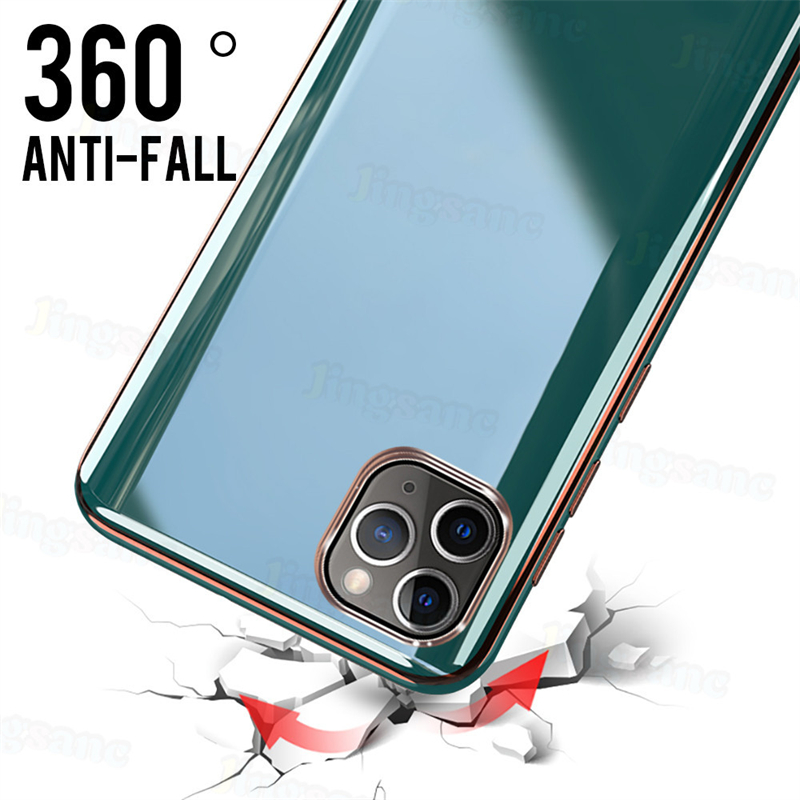 Phone case For OPPO Reno 14F Back cover Soft Transparent Plating ...