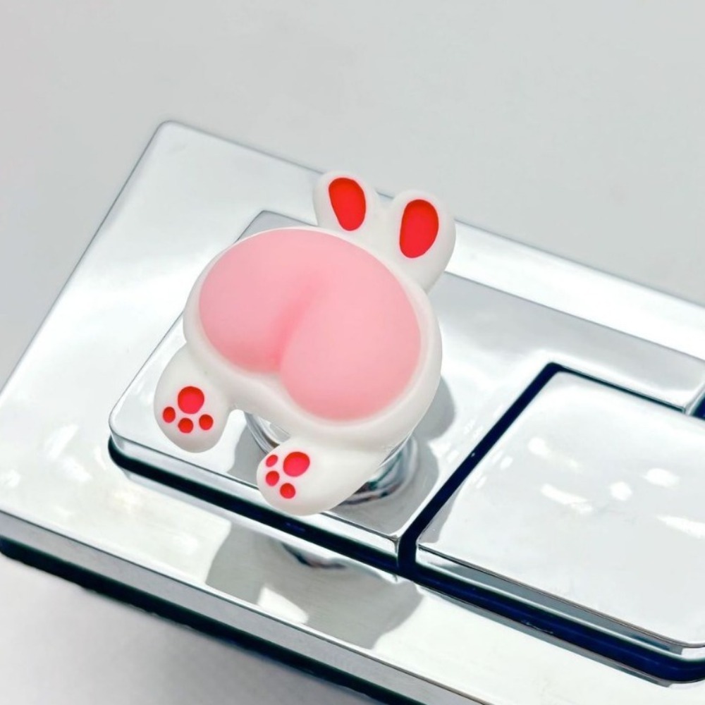 Auxiliary Device Cute Toilet Press Nail Protector Animal Butt Water ...