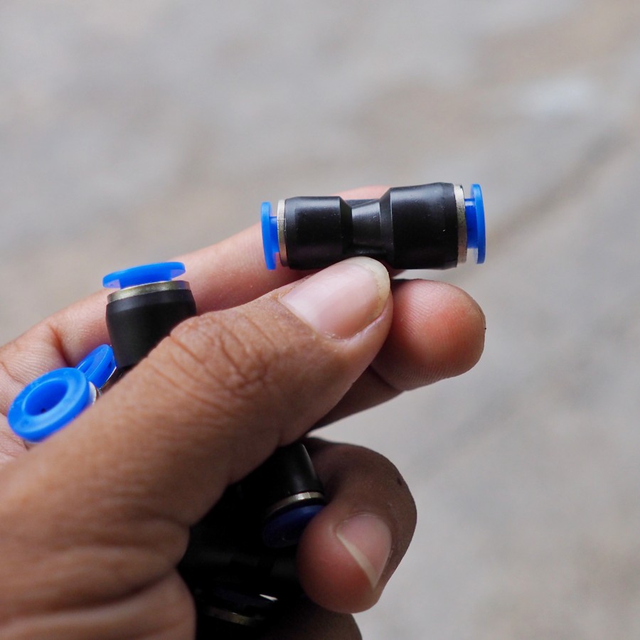 naple nepel conector pneumatic fitting lurus 4mm to 6mm | Lazada Indonesia