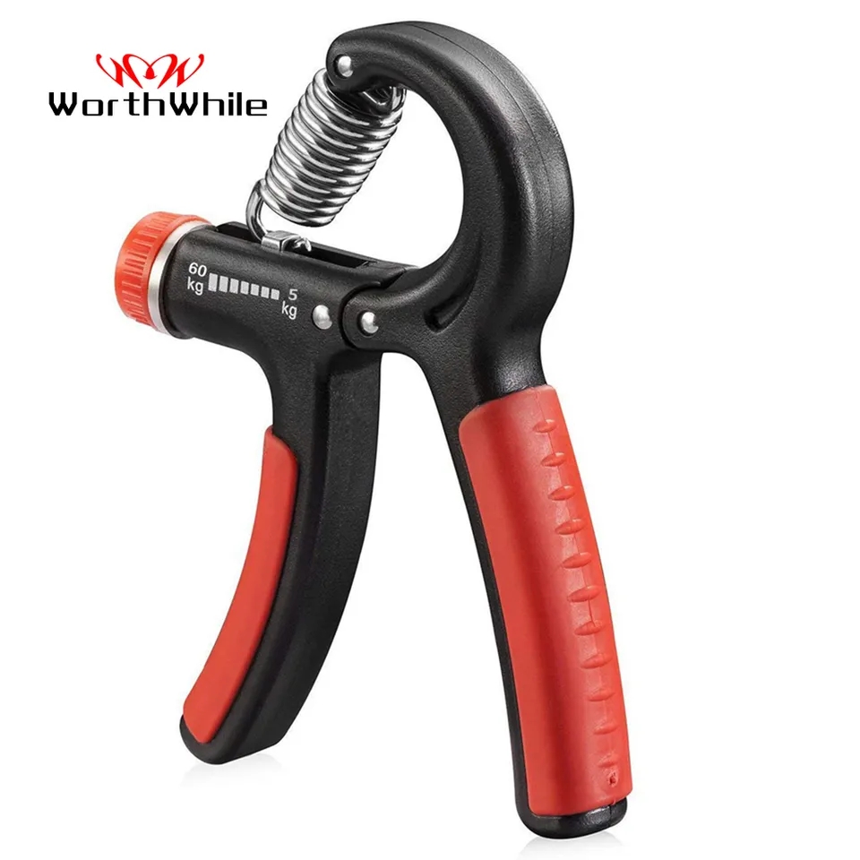 Gym Fitness Hand Grip Men Adjustable Finger Heavy Exerciser Strength ...