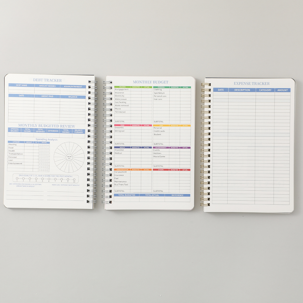 【GlowBound】50 sheets Budget Planner Monthly Bill Organizer PVC ...