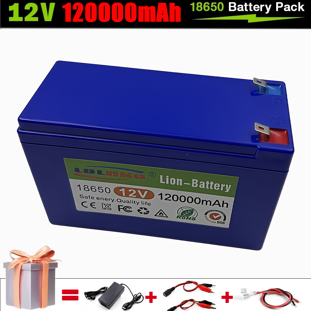 Lithium LiFePO4 12V 120Ah Deep Cycle Phosphate for Solar, Fish Finder ...