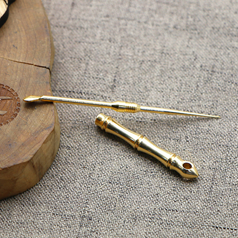 Multi-function Toothpick Outdoor Portable Toothpick Brass Titanium ...