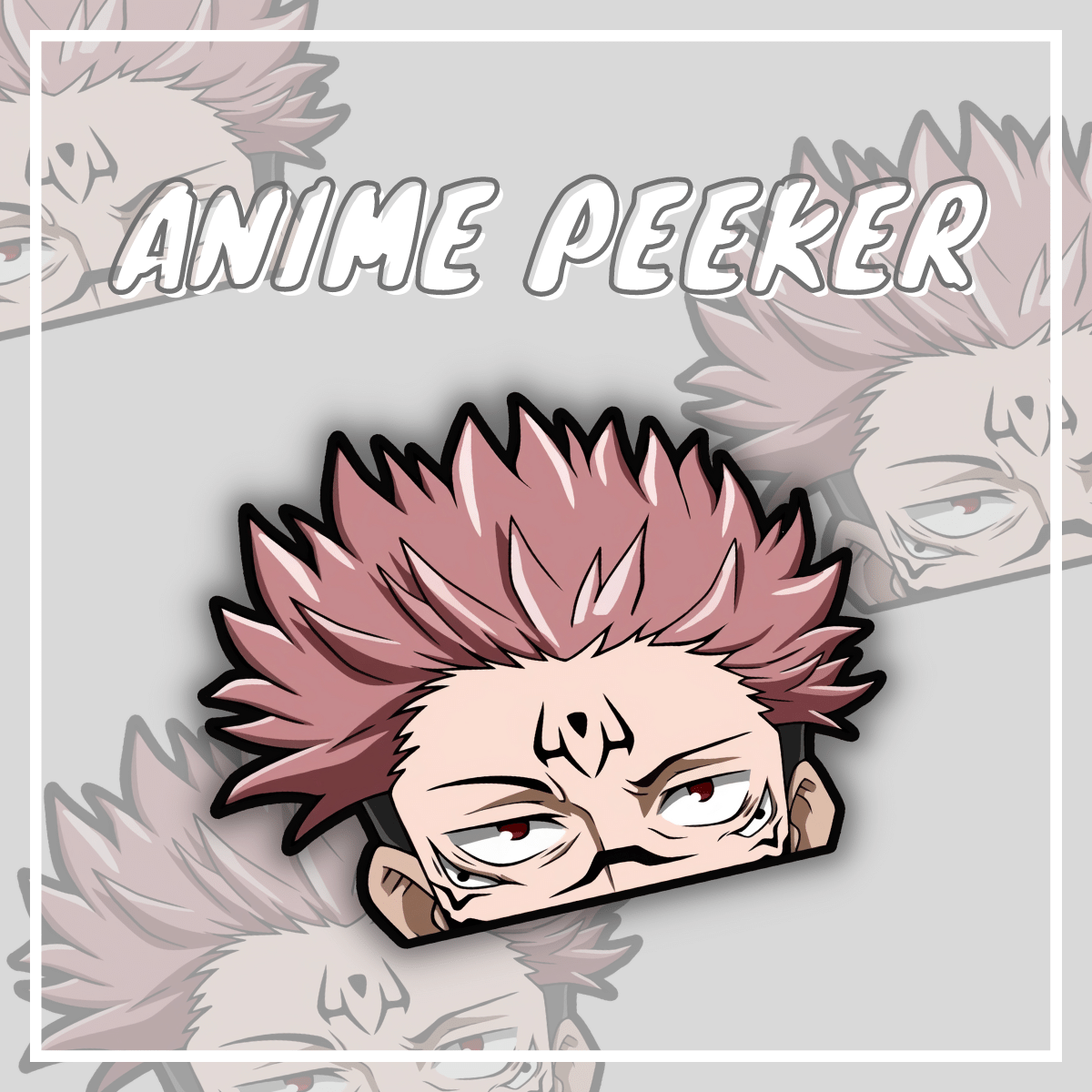 Jujutsu Kaisen - Sukuna Anime Peeker Sticker | Lazada PH
