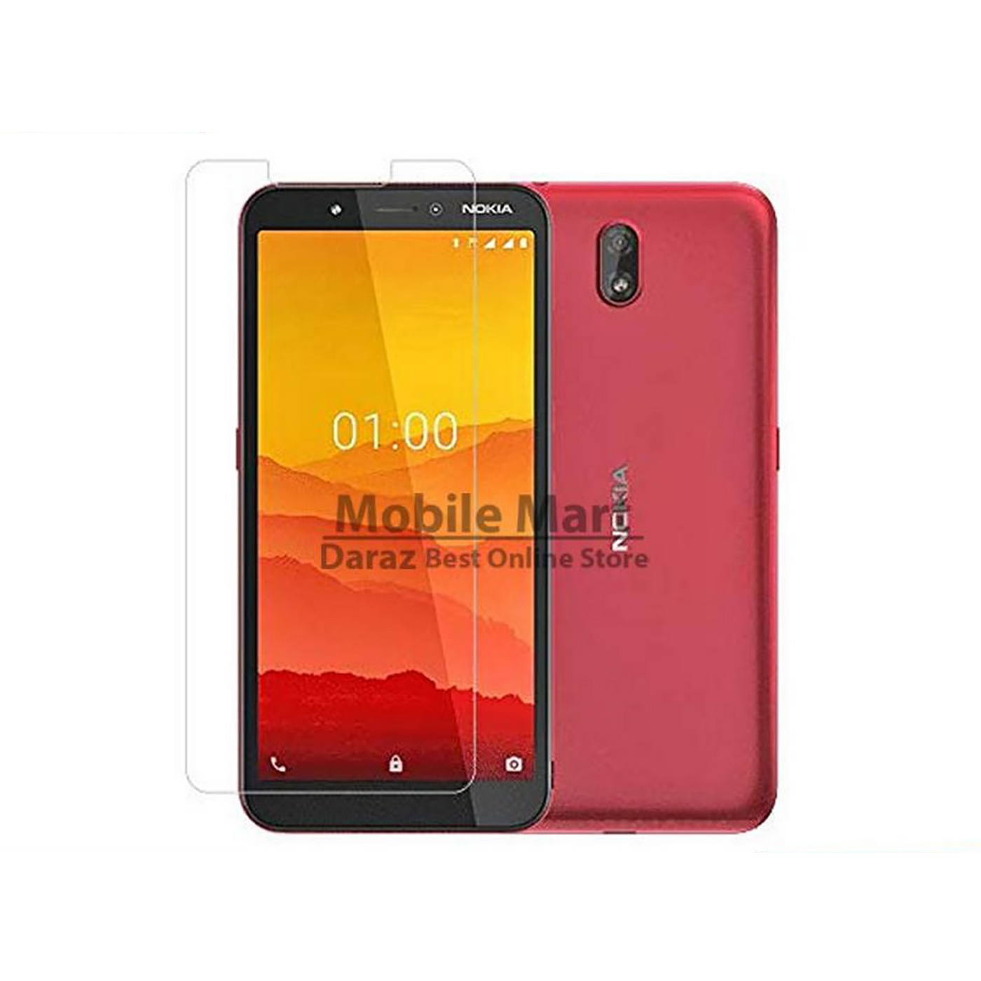 Nokia C1 Glass Protector simple Tempered Glass For Nokia C1 | Daraz.pk