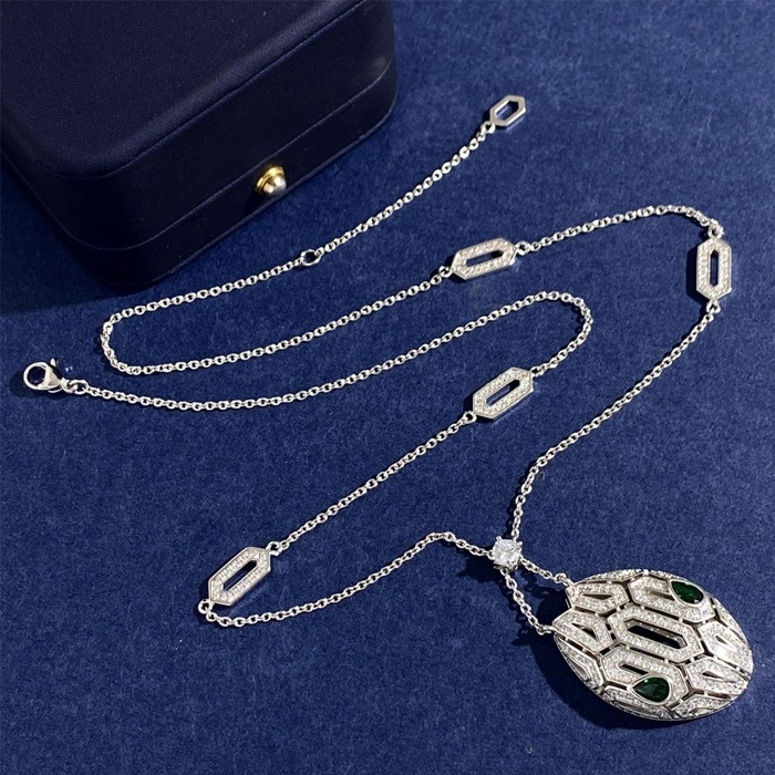 【Top Picks】Zodiac Snake Light Luxury Niche Full Diamond Green Eyes ...