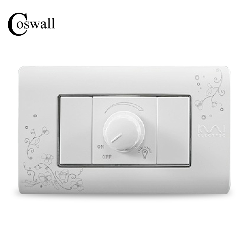 【TrendGlobe】COSWALL Luxury Wall Dimmer Regulator Switch 300W Maximum ...