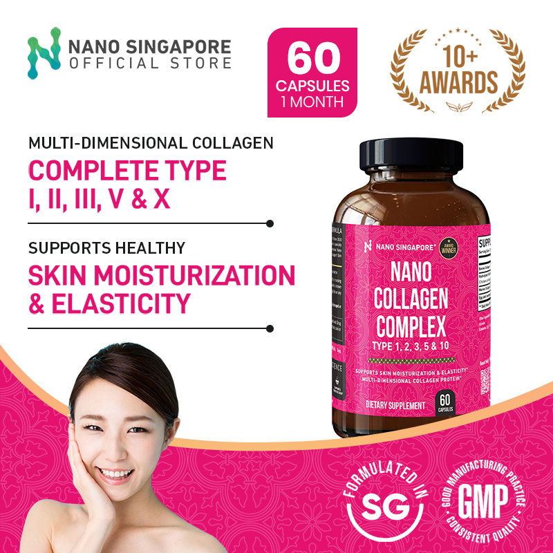 Nano Collagen Complex Supplement Types 1, 2, 3, 5 and 10, max Collagen ...