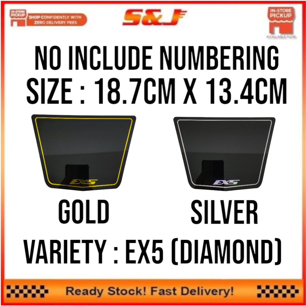 PAPAN PLATE BELAKANG MOTOR NUMBER PLATE MOTOR PLATE LINING KILAT (TIDAK ...