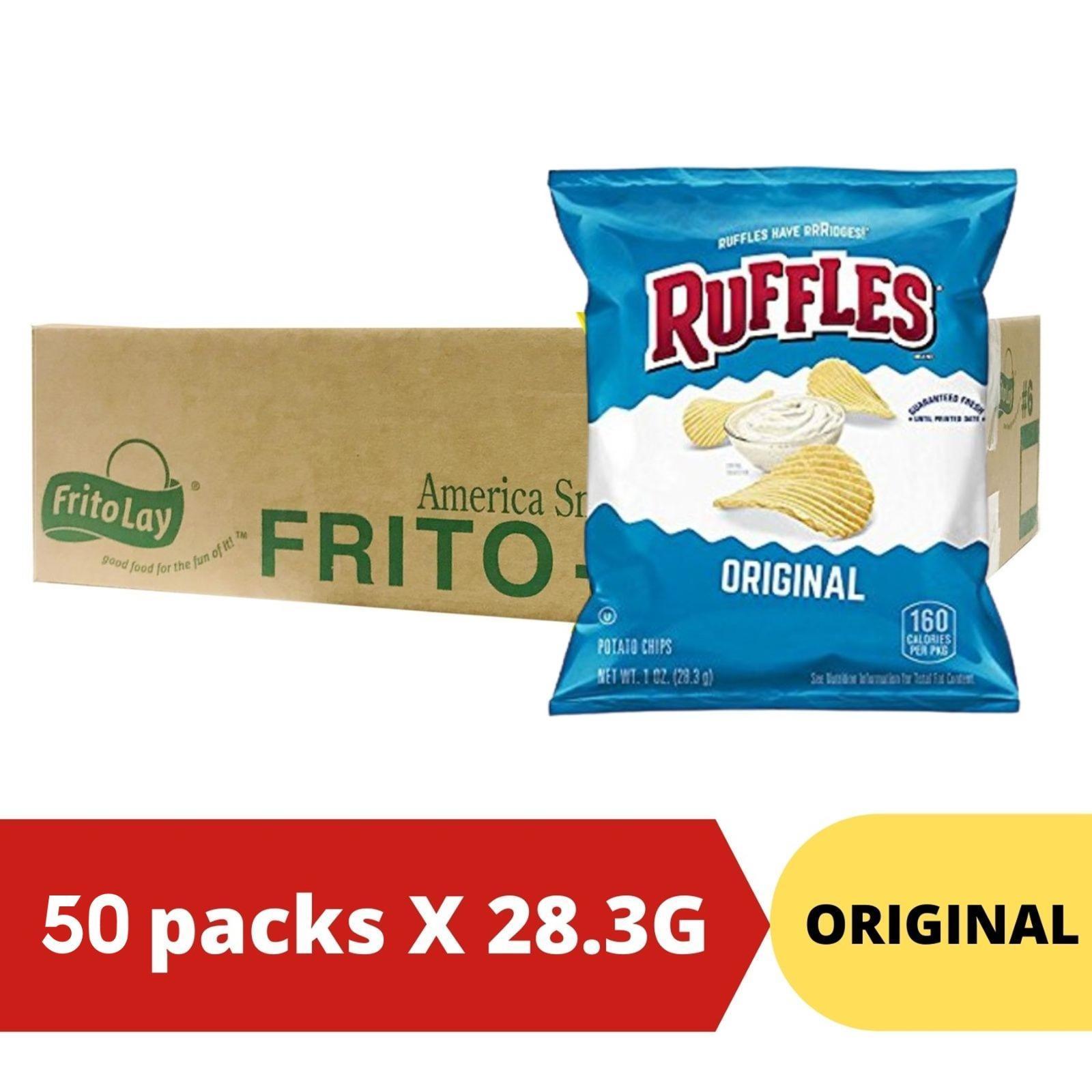 Ruffles Original Potato Chips Snacks 28.3g (Carton of 50) | Lazada ...