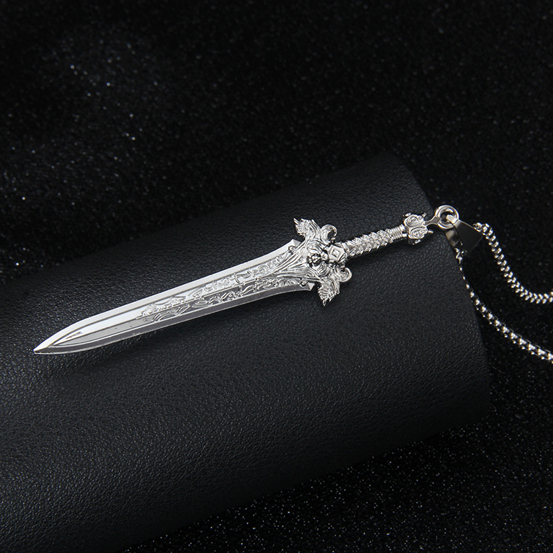 Niche Lion King Brave Sword Pendant Woolen Chain Aggressive Personality ...