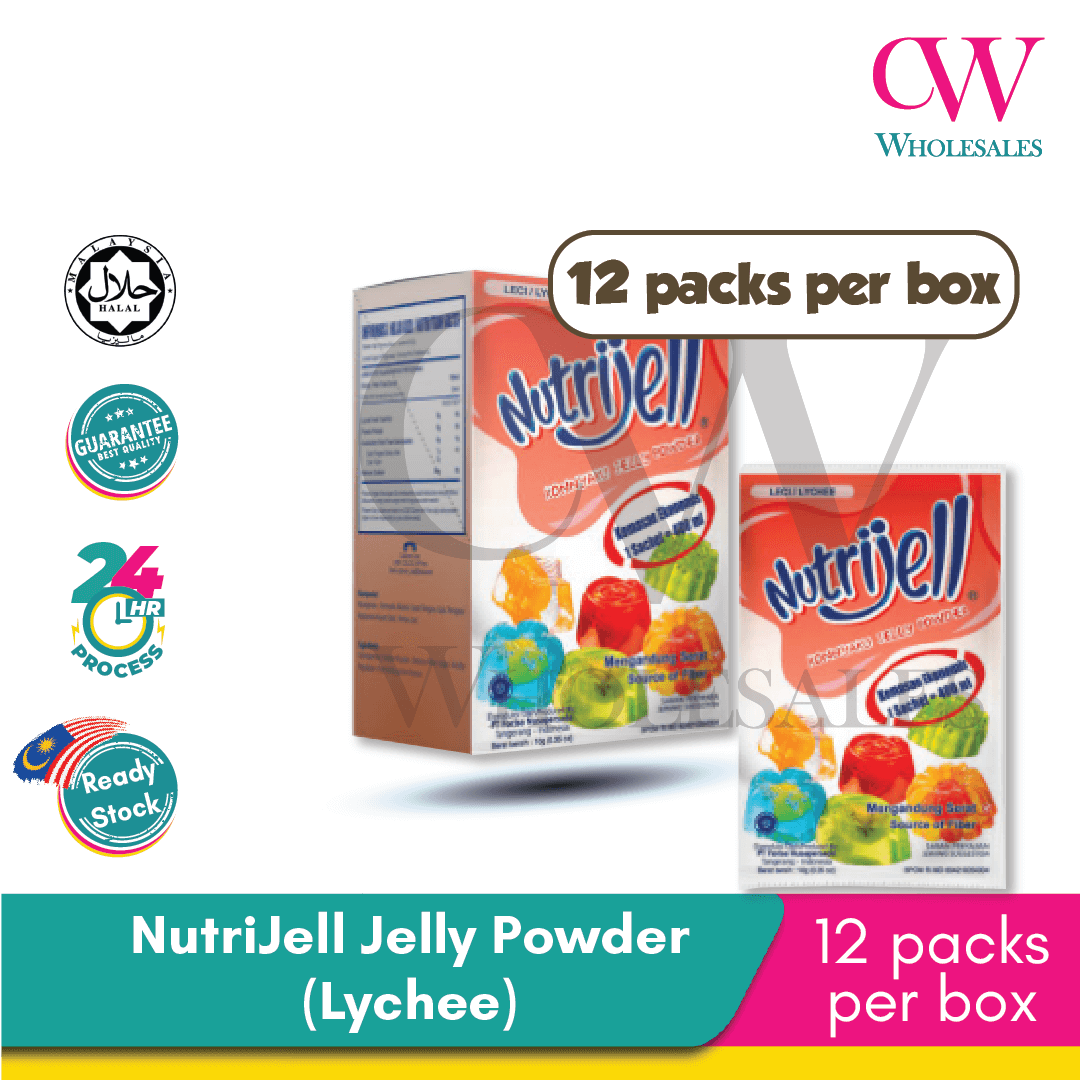 Nutrijell Jelly Powder 12 packs per box | Lazada