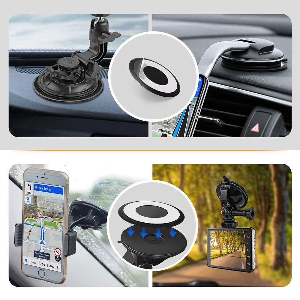 Dashboard Pad Mount Suction Cup Pad Disc Adhesive on Dash Pad Mounting ...