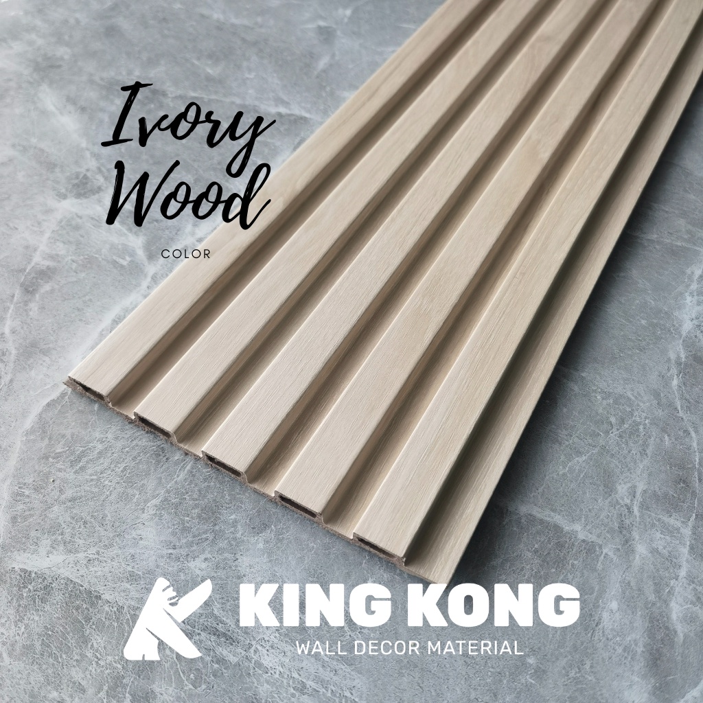 ☉Fluted Wall Panel DIY WPC Wood Strips Design Fluted Wall Panel Dinding ...