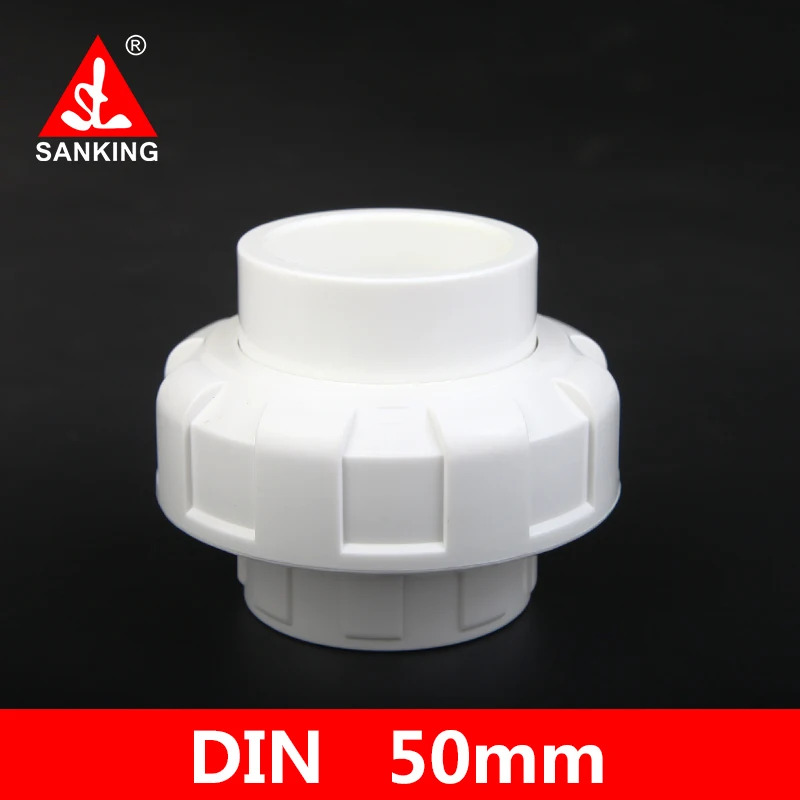 2024Sanking UPVC 50mm Union Connector PVC Aquarium Tank Tube Adapter ...