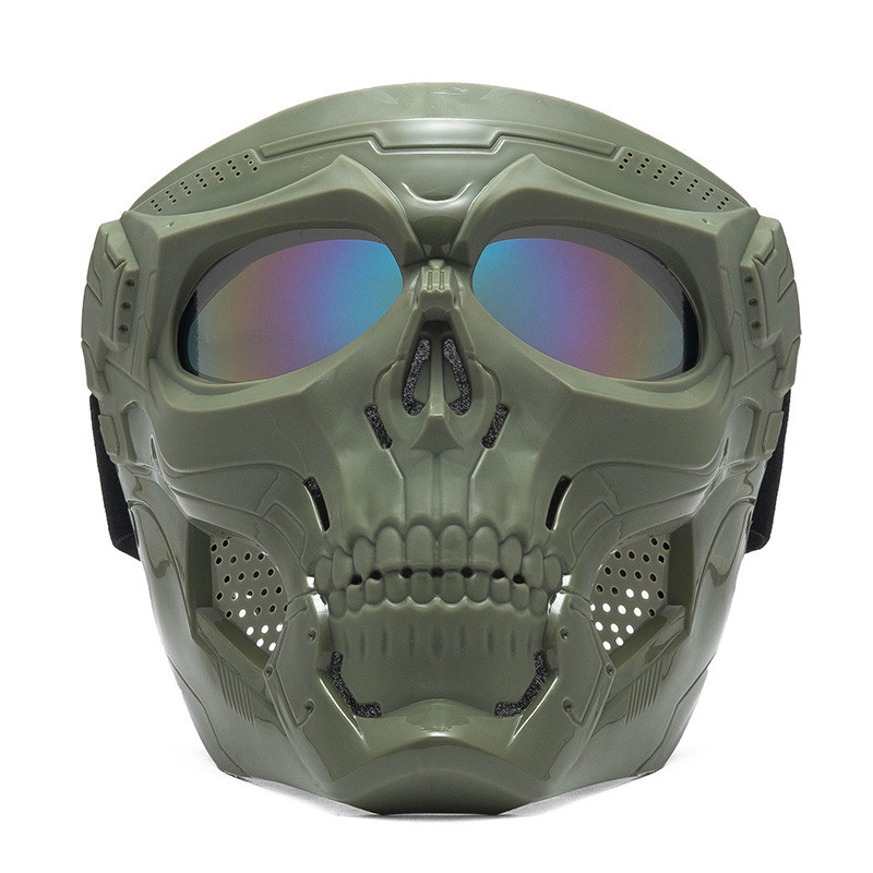 【Upgrade Your Style】 Skull Horror Helmet Off road motorcycle sports ...