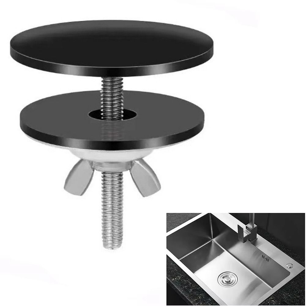 Practical Black Color Faucet Hole Cover Finishing Cover Sturdy ...