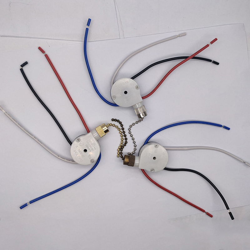 Ceiling Fan Switch Kit 3 Speed 4 Wire Fan Switch Pull Wire Switch With ...