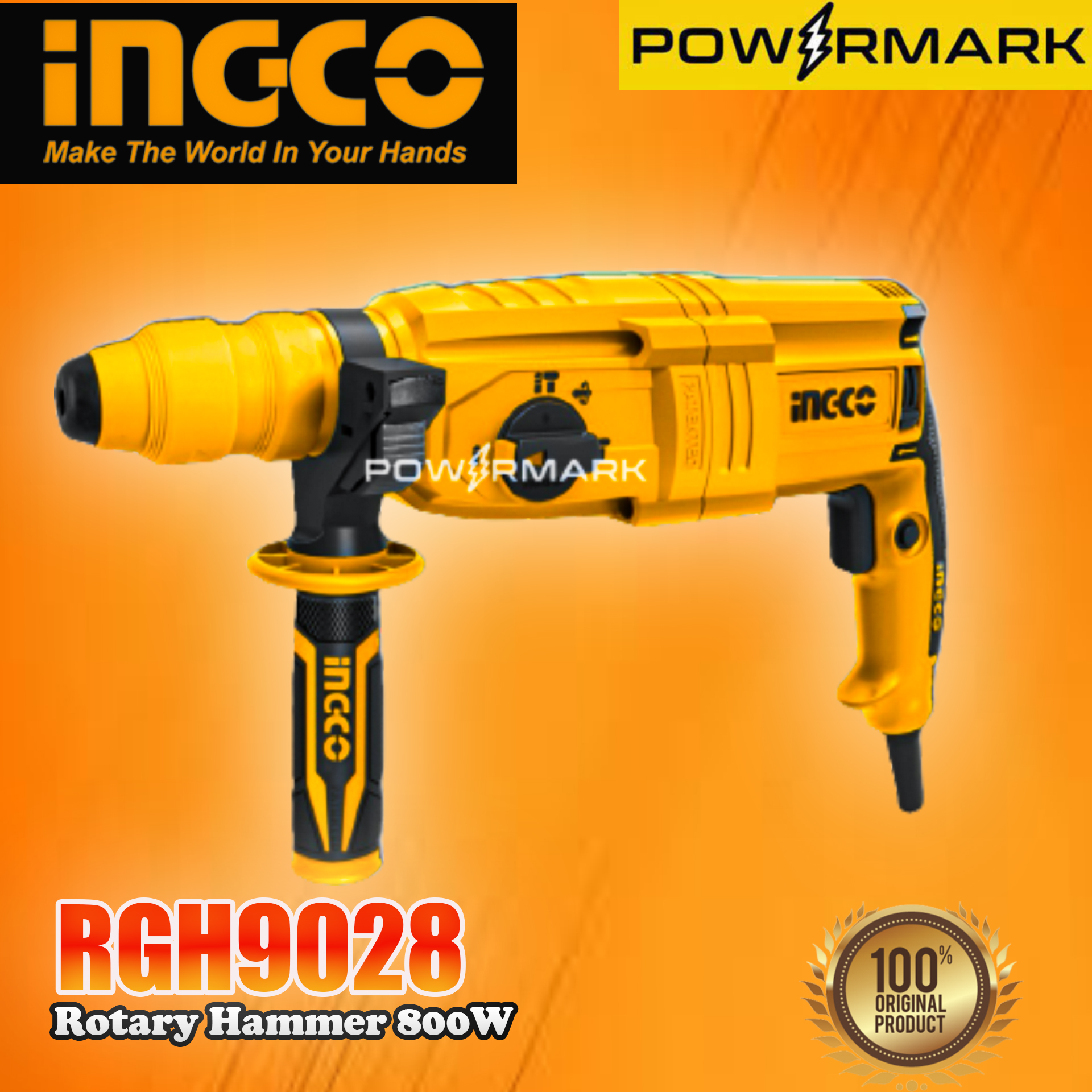 INGCO RGH9028 Rotary Hammer 800W [POWERMARK | IPT] | Lazada PH