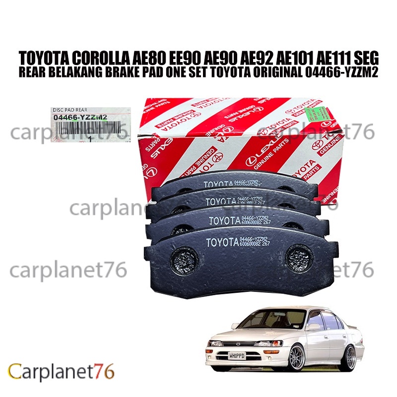 TOYOTA COROLLA AE80 EE90 AE90 AE92 AE101 AE111 SEG REAR BELAKANG BRAKE ...