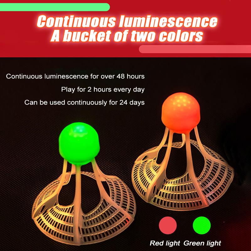 1pcs Glow-In-The-Dark Windproof Glowing Badminton Balls Super Durable ...