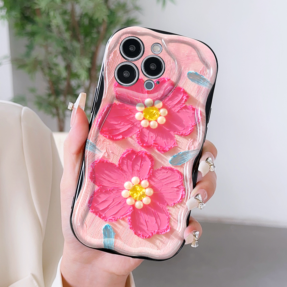 BILI for Samsung A36 A56 5G Back Cover Oil Painting Flowers Pattern ...