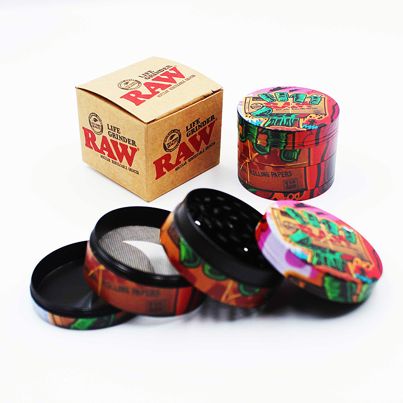 RAW Life Full Print Color Logo 50MM 4 Layers Sharp Life Metal Spice ...