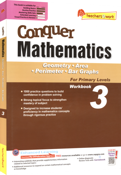 SAP conquest Mathematics 3 geometry area perimeter bar graphs | Lazada ...